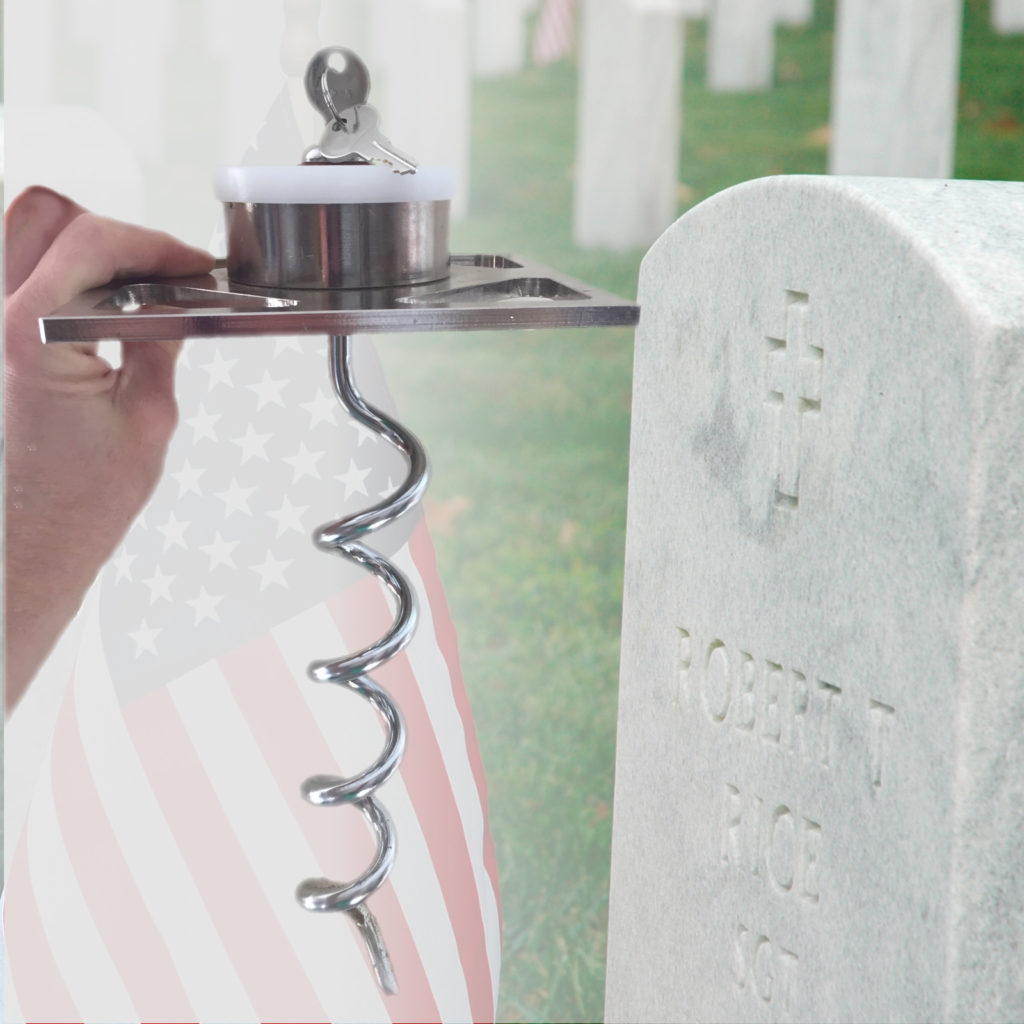 MERICA LOCK – Securing Medallions at Cemeteries & Graveyards